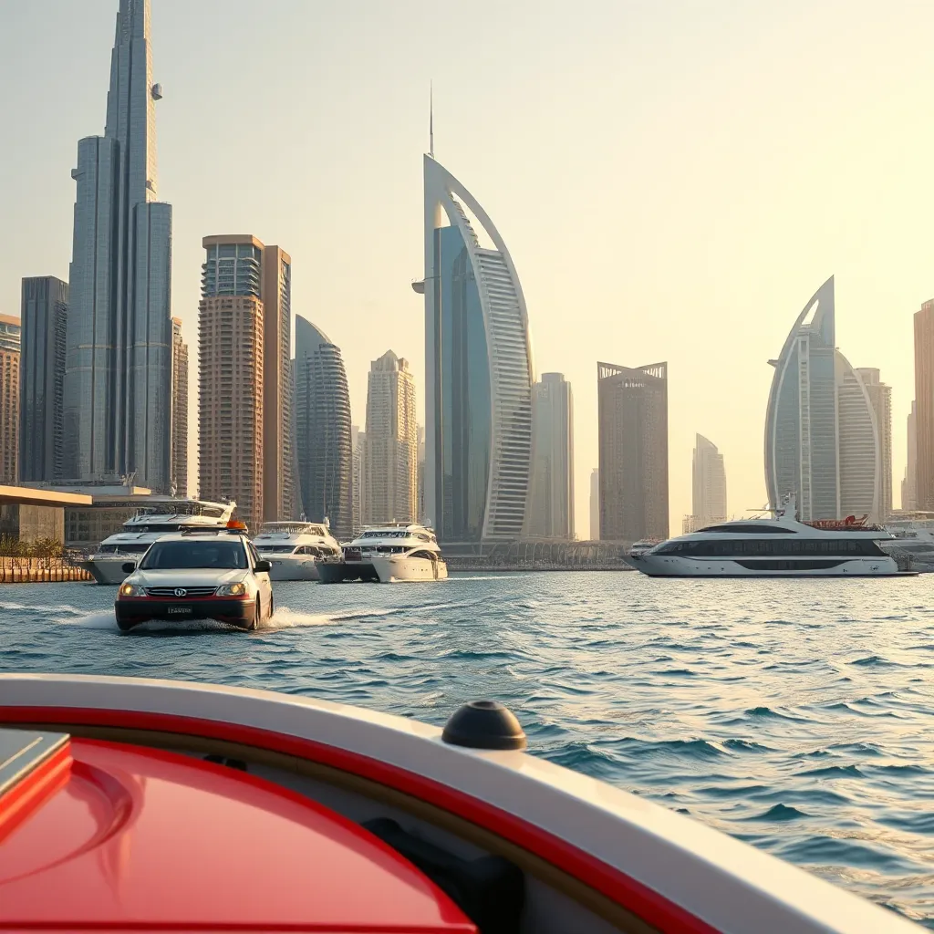 Exploring Dubai Marina's RTA Water Taxi Service